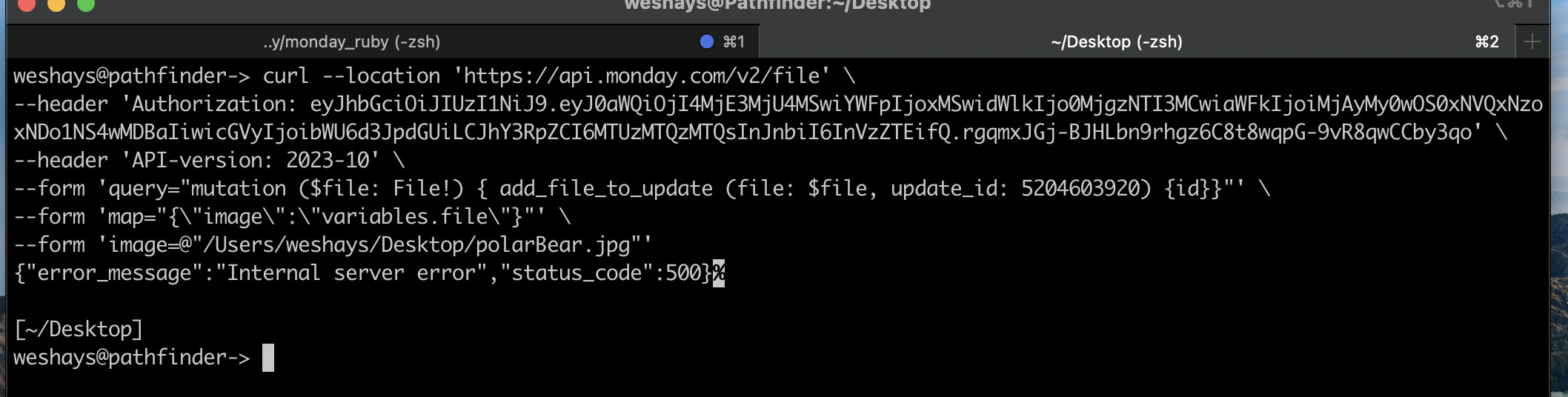 Uploading files to an update does not seem to be working - monday Apps & Developers - monday ...
