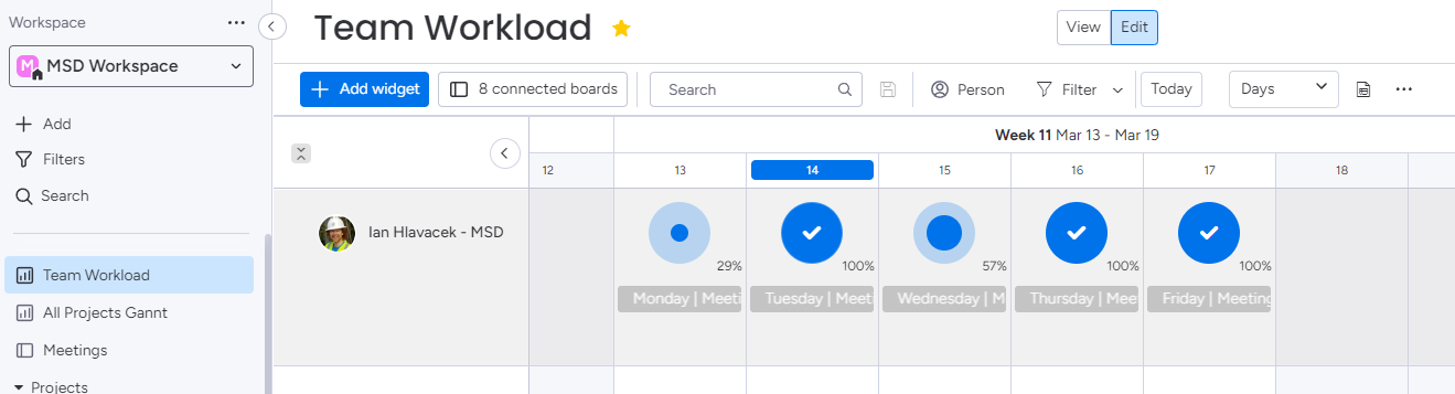 Track Meetings with Team Workload Planning - Feature requests - monday ...