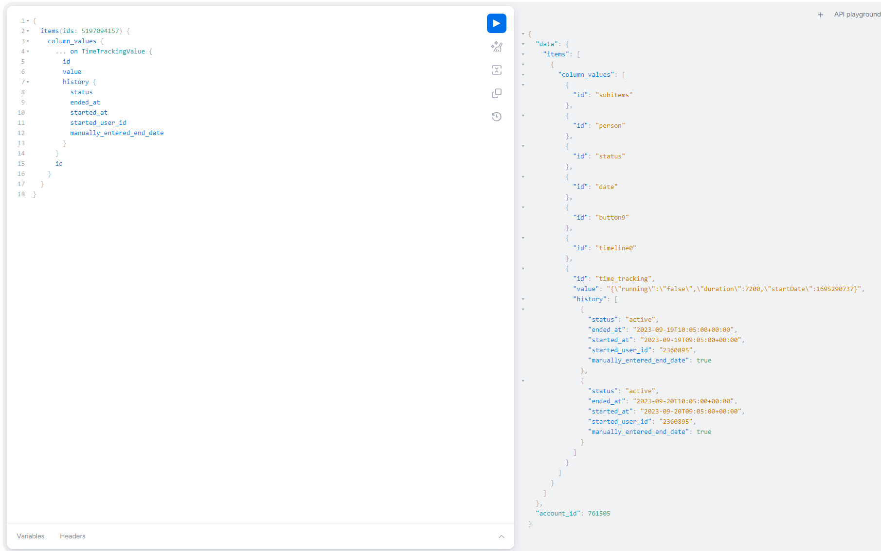 Time Tracking Data Audit Log in API v2023-10 - #2 by basdebruin - monday Apps & Developers ...