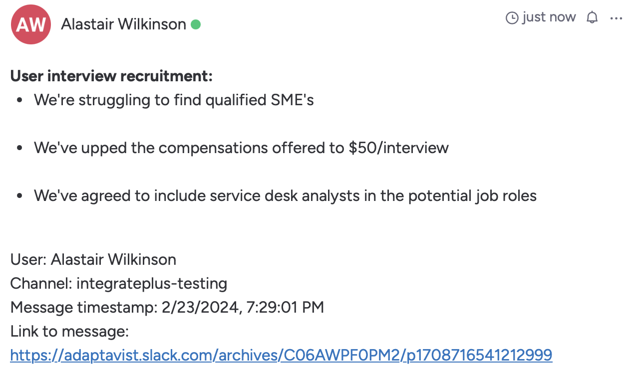 Forward Specific Slack Chat To Monday As An Item Subitem Update Feature Requests Monday