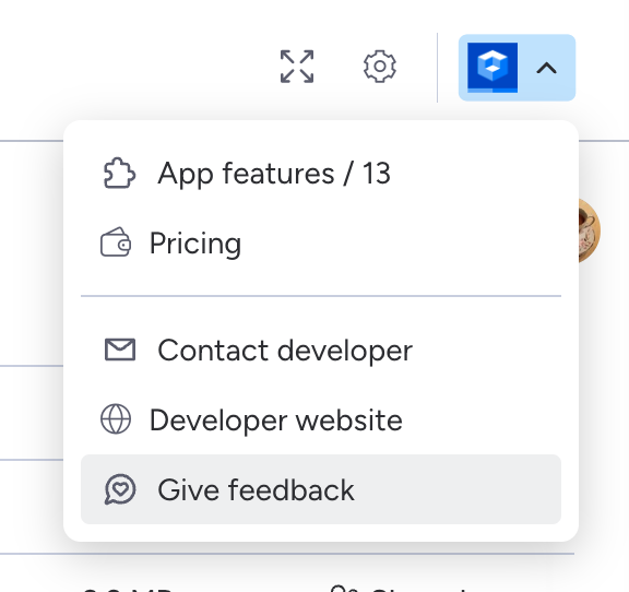 Could the "Give feedback" link open in a modal if it links to a monday form? - Feature Requests ...
