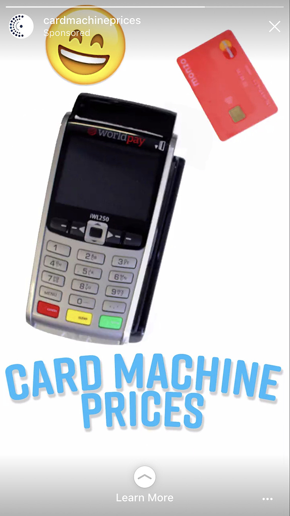 Card Machine Prices (Instagram Advert) - Monzo Chat - Monzo Community