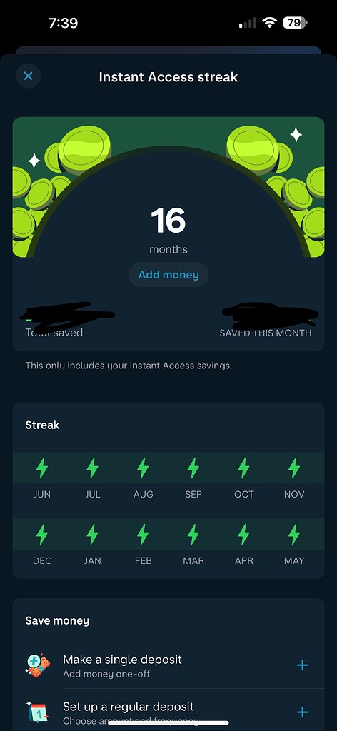 New feature - Instant Access Streak - Monzo Chat - Monzo Community