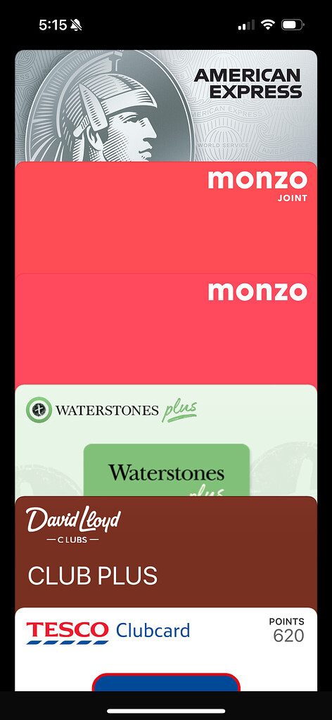 Blue Plus card shows as coral in Apple wallet - Help - Monzo Community