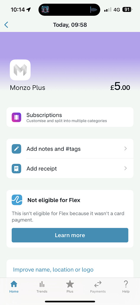 Monzo Plus logo greyed out - Bug Reports - Monzo Community