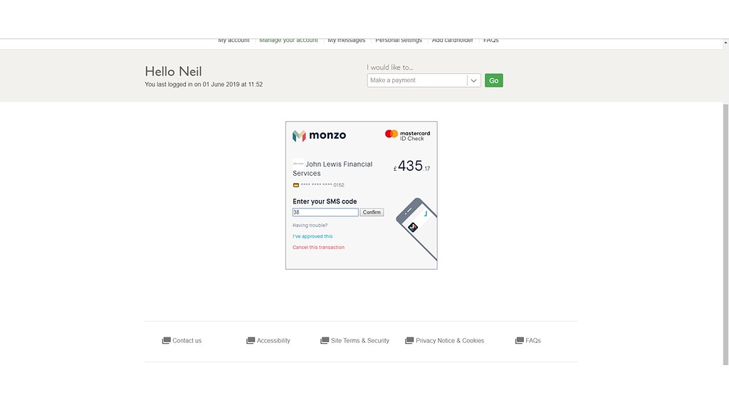 3DS SMS Authentication - Monzo Chat - Monzo Community