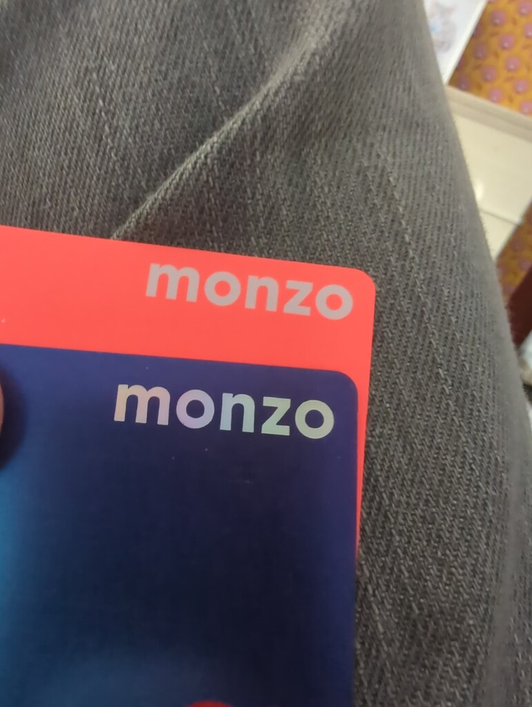 Plus account replacement card is orange - Monzo Chat - Monzo Community