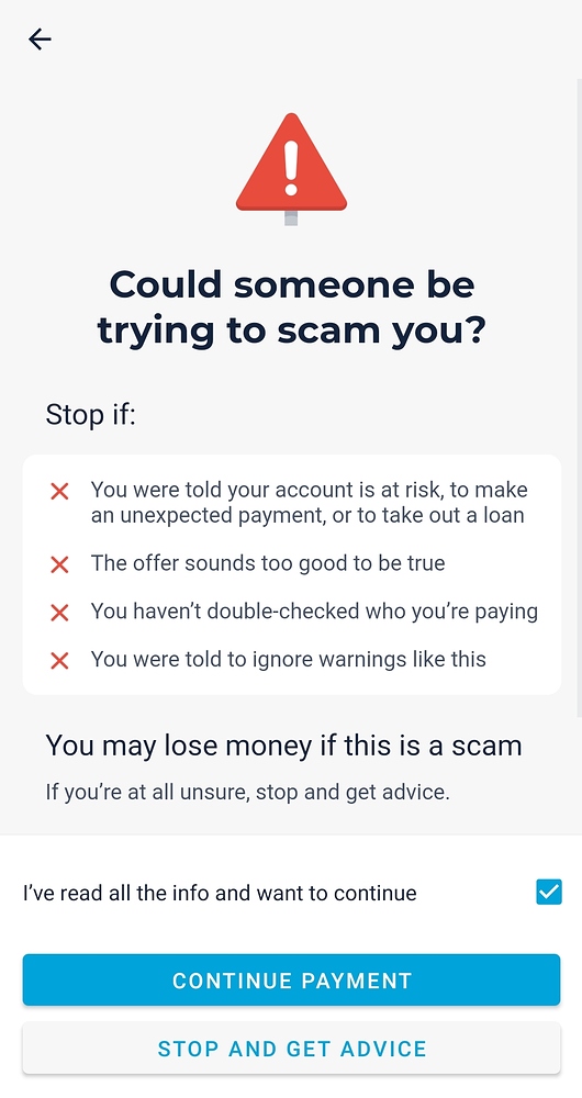 White list MBNA's payment Sort code and account number - Bug Reports ...