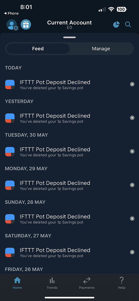 Delete a pot - Help - Monzo Community