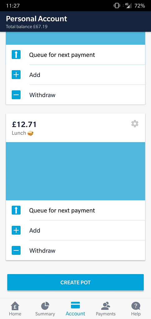 Queue the next payment to use a pot - Feedback & Ideas - Monzo Community