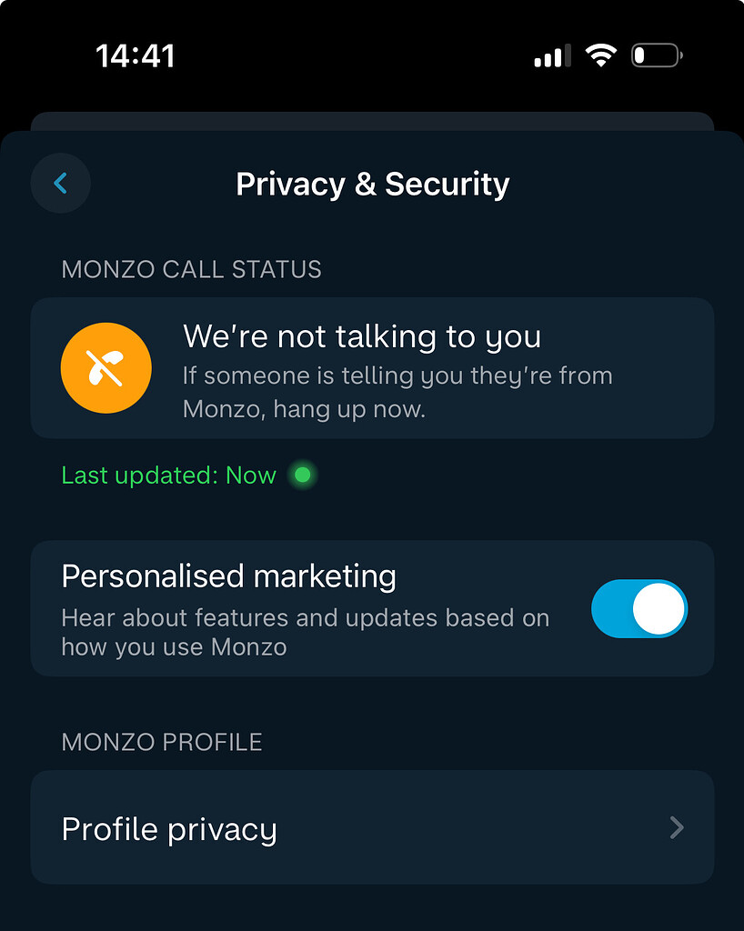Monzo call status ☎ 😊 - Monzo Chat - Monzo Community