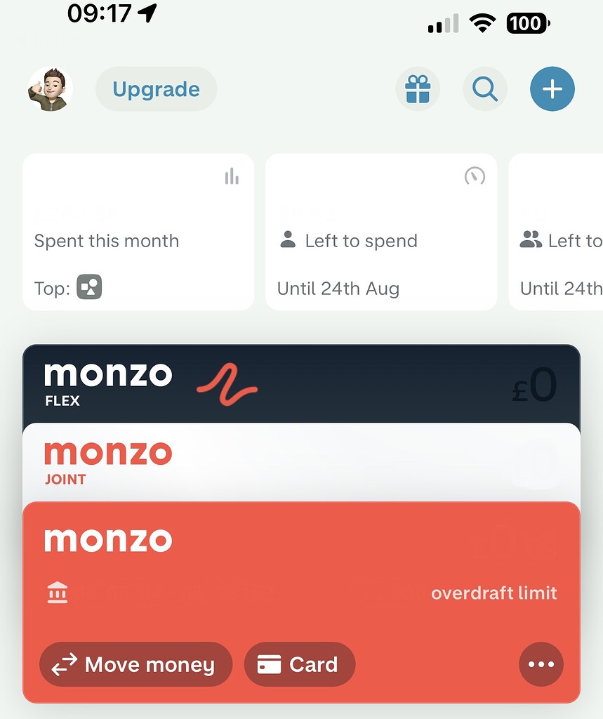 Monzo Flex account balance text colour is too close to background colour - Bug Reports - Monzo ...