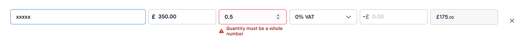 Invoicing - "Quantity must be a whole number" - Business Banking ...