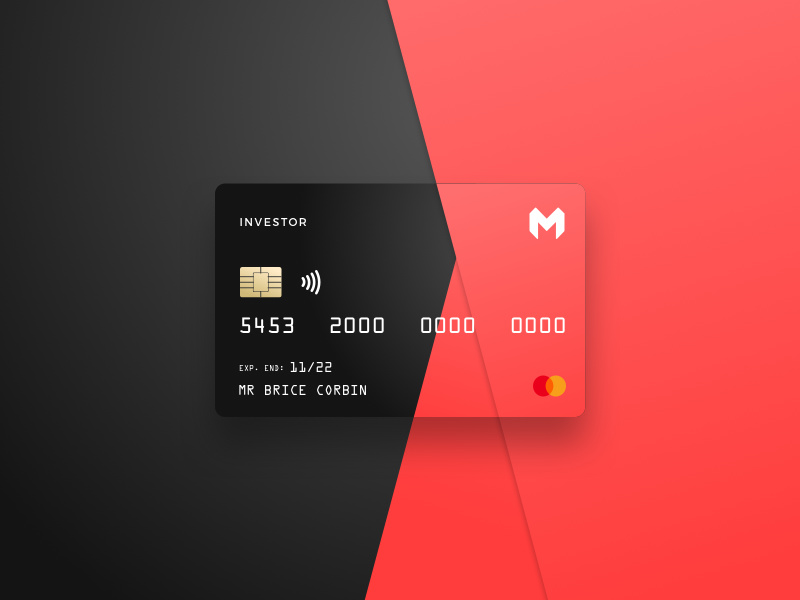 Monzo investor card - design concept (By Brice Corbin) - Monzo Chat ...