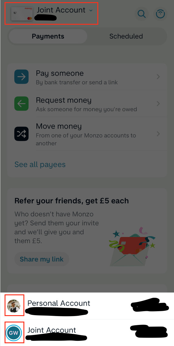Inconsistent icons for Personal and Joint accounts throughout the app ...