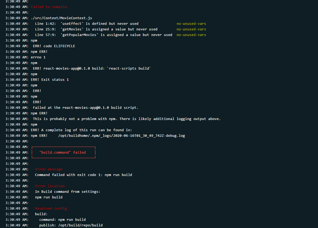 Netlify Not Building Command Failed With Exit Code 1 Npm Run Build 