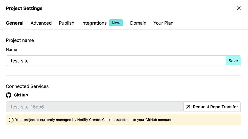 [Support Guide] Netlify Create - How to Transfer Code to Your GitHub Account - Support Guides ...