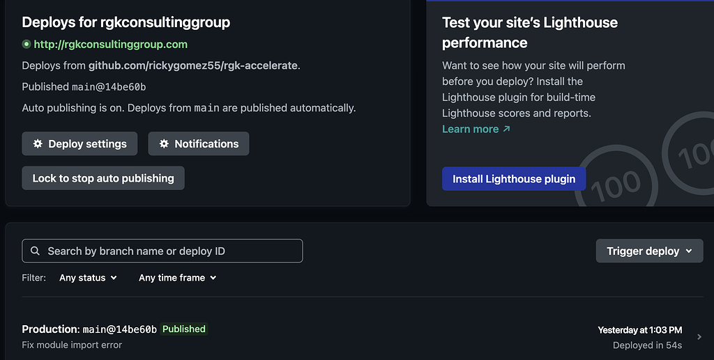 When deploying, my site shows completely blank and /lander at the end of the url - Support ...