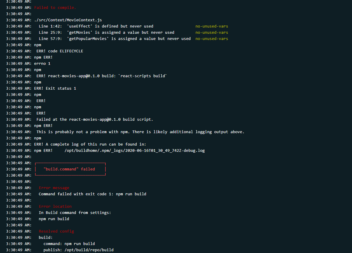 Netlify Not Building Command Failed With Exit Code 1 Npm Run Build Netlify Not Building Command Failed With Exit Code 1 Npm Run Build