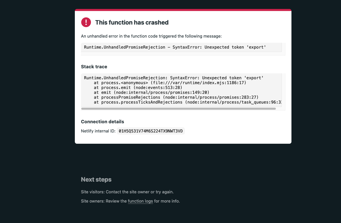 Unexpected token 'export' - Support - Netlify Support Forums Unexpected token 'export' - Support - Netlify Support Forums