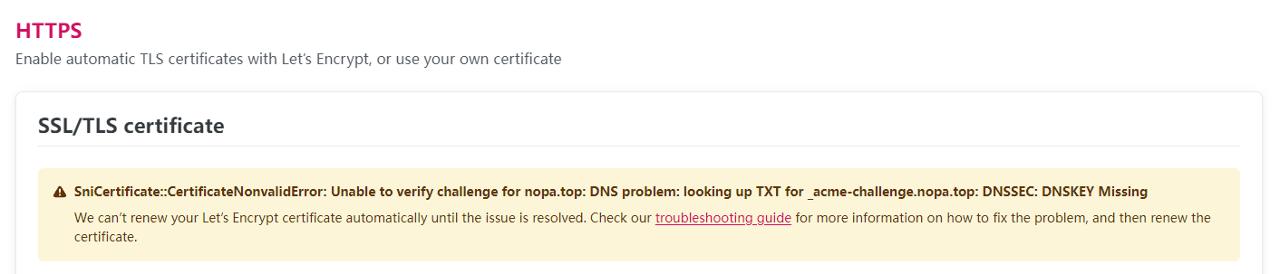 The Domain Has Used Netlify Dns But Failed To Enable Support Netlify Support Forums