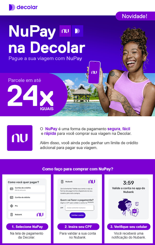 NOVIDADE: Decolar + NuPay - Comunidade - NuCommunity