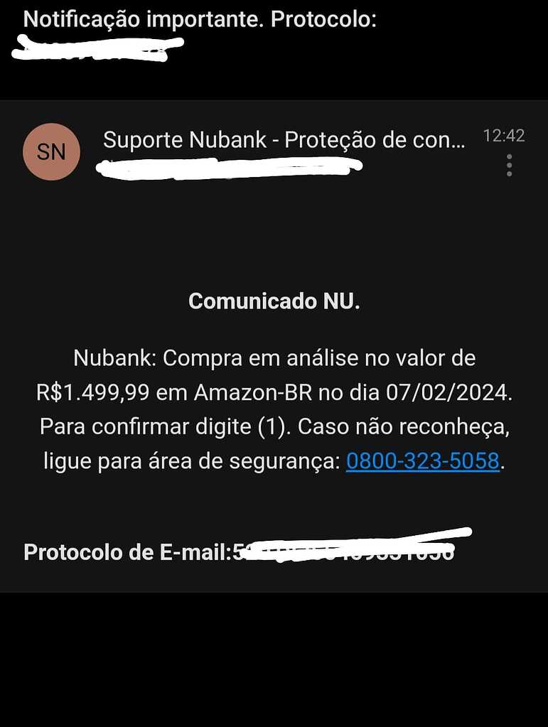 Esse email é golpe? - Conta do Nubank - NuCommunity