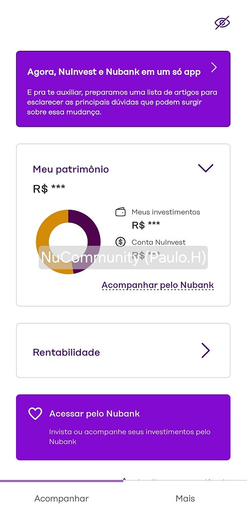 Nuinvest oficialmente integrada no App Nubank - Investimentos - NuCommunity