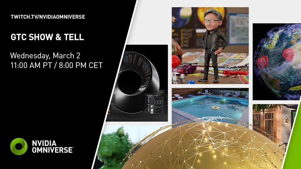 LIVESTREAM: GTC Show & Tell [ March 2, 2022 | 11am PT / 8pm CET ...