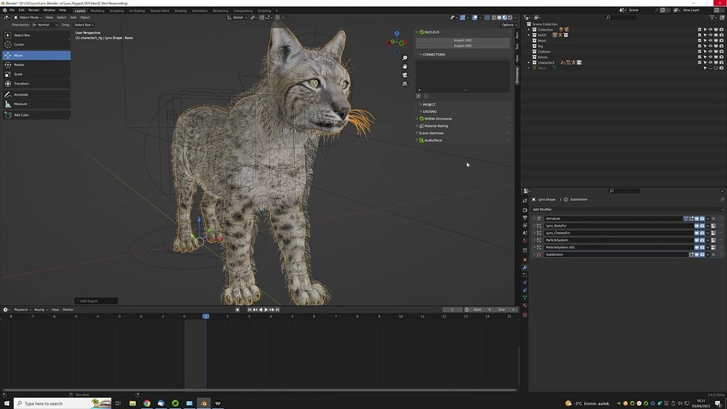 On Lynx model no fur is not exported to Omniverse USD - Extensions - NVIDIA Developer Forums