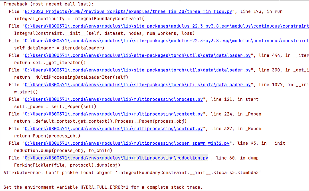 Three_fin_3d example cannot run - Report a Bug (PhysicsNeMo Only) - NVIDIA Developer Forums