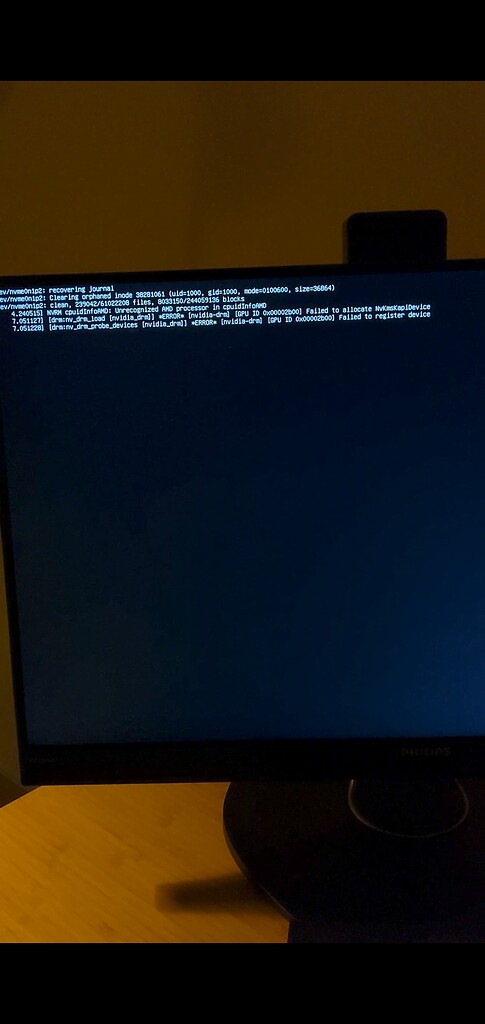Failed to allocate NvKmsKapiDevice, Failed to register device - Drivers - Linux, Windows, MacOS ...