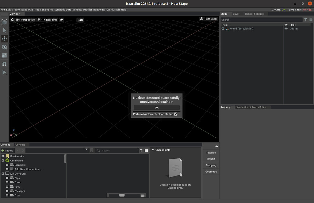 Hello Robot Tutorial Omniverse Nucleus Server Not Showing Isaac Sim Nvidia Developer Forums