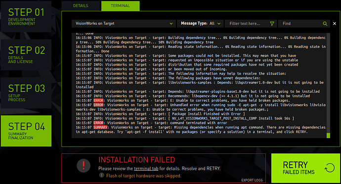 Computervision Installation Failed On Target Jetson Tx2 Nvidia Developer Forums
