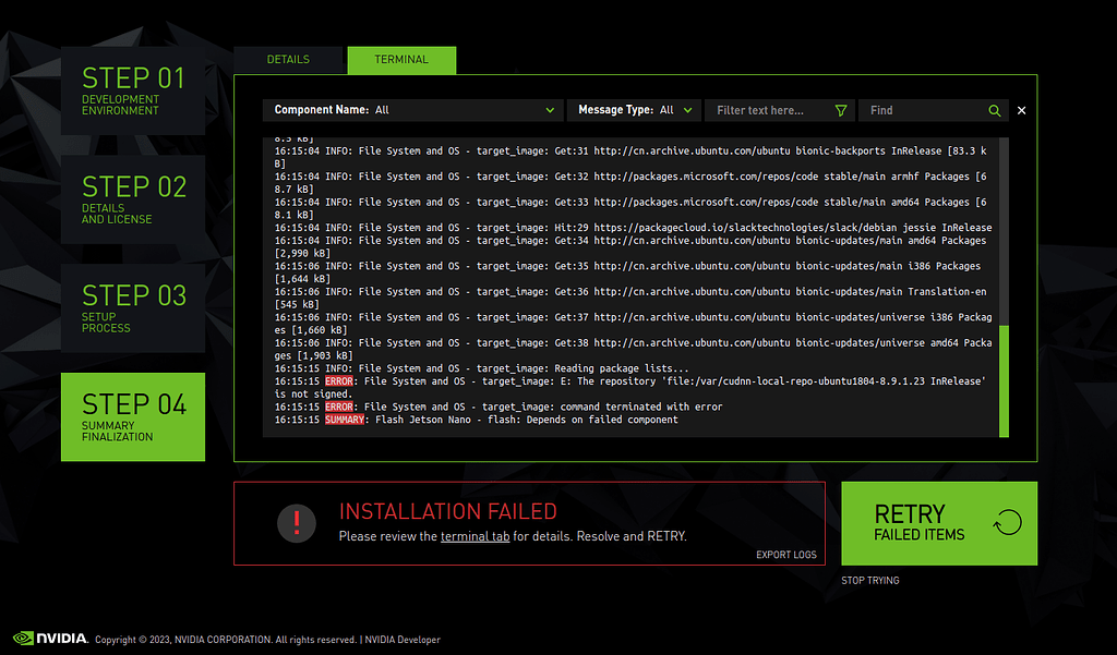 When using SDKManager software to burn, the following error occurred. How should I solve it ...