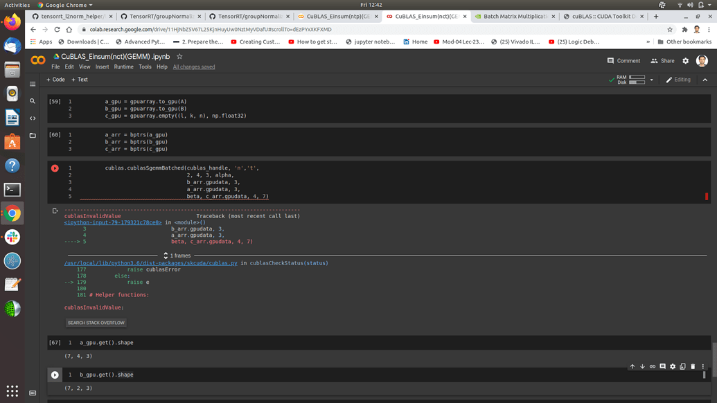 Batch Matrix Multiplication Using Cublas Gpu Accelerated Libraries Nvidia Developer Forums