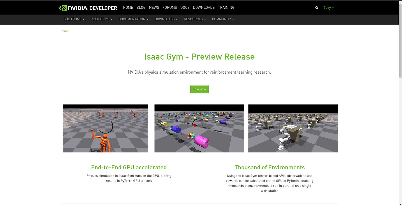 Welcome to the Isaac Gym Preview Forum - Isaac Gym - NVIDIA Developer Forums