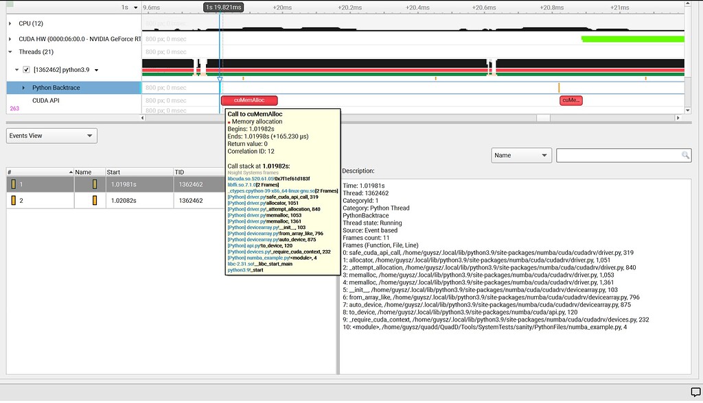 Can not get CUDA python backtrace - Profiling Linux Targets - NVIDIA Developer Forums