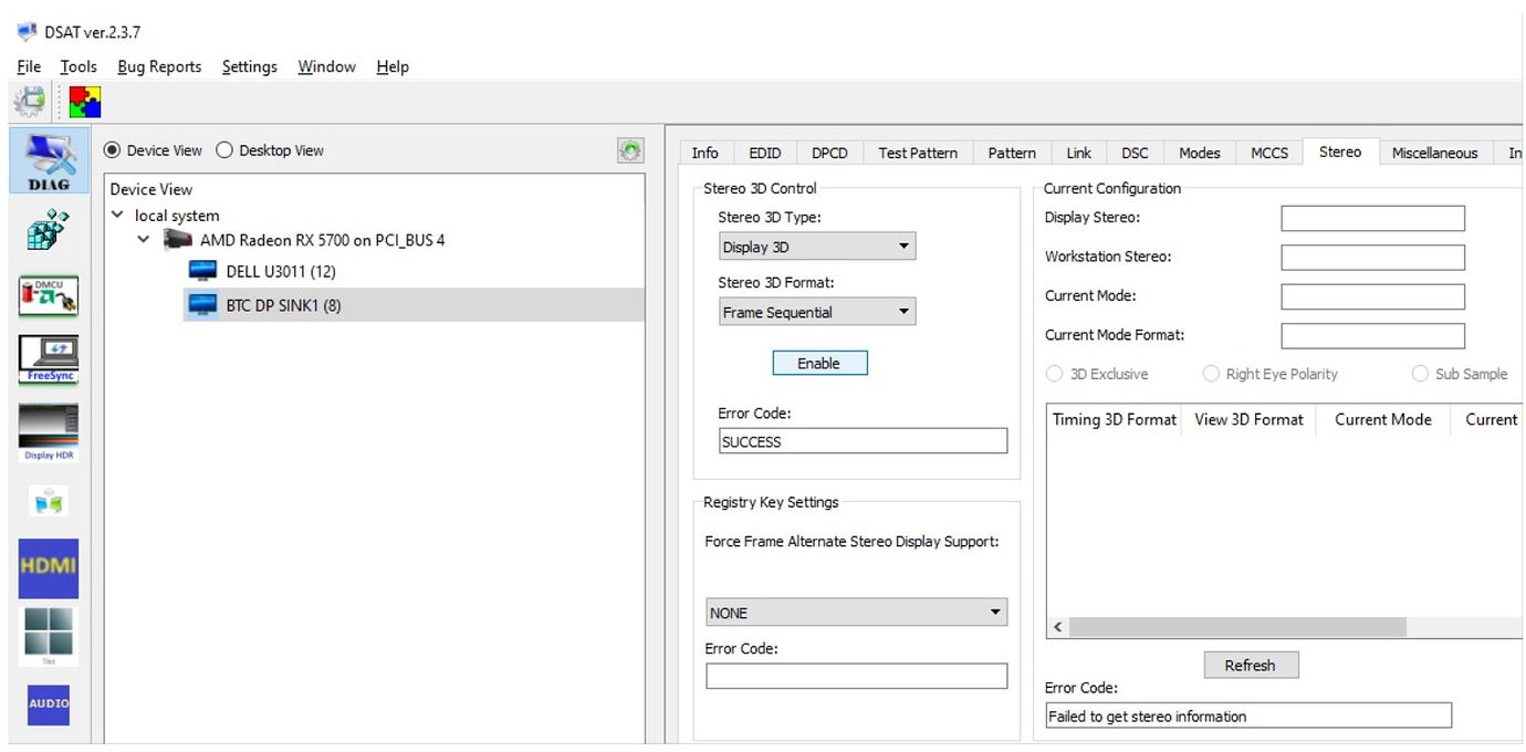 How can I enable GPU 3D stereo output via Displayport? - Physics ...