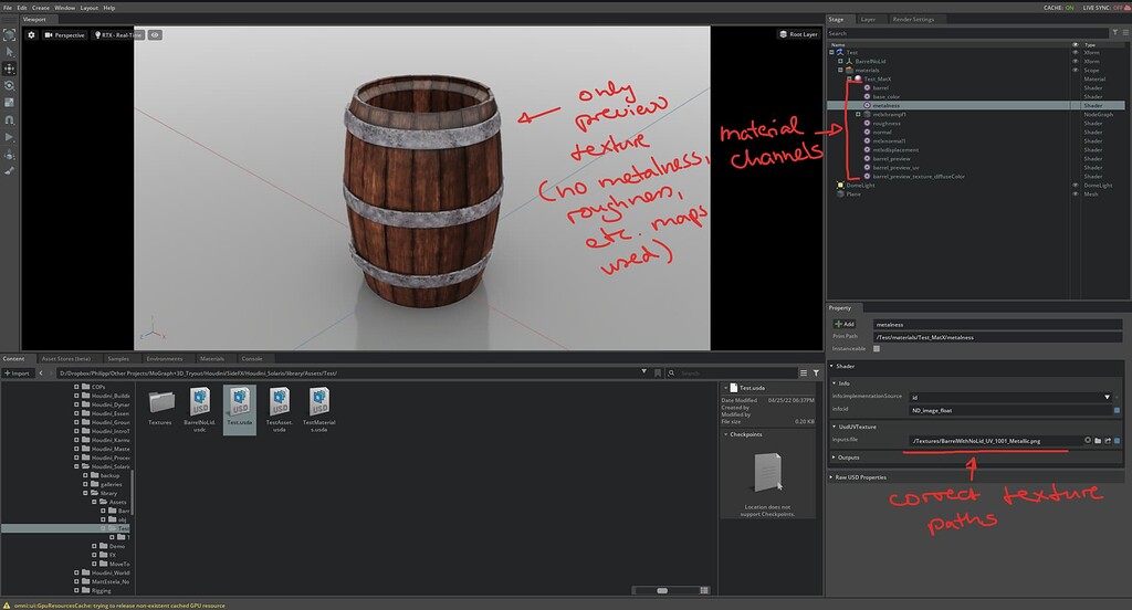 Importing MaterialX USDs from Houdini - General Discussion - NVIDIA Developer Forums