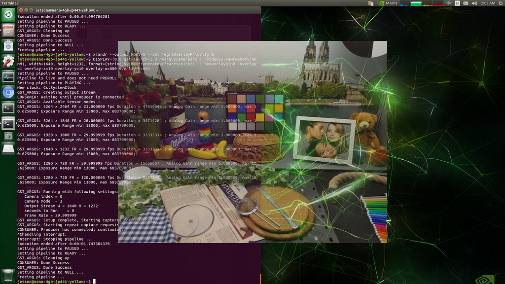 Camera overlay with alpha blend on top of X11 desktop - Jetson Nano ...
