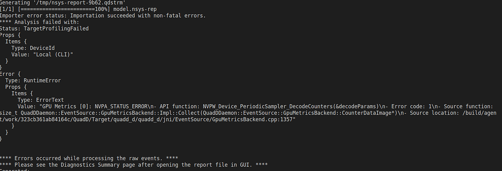 Get GPU metrics failed - Profiling Linux Targets - NVIDIA Developer Forums Get GPU metrics failed - Profiling Linux Targets - NVIDIA Developer Forums