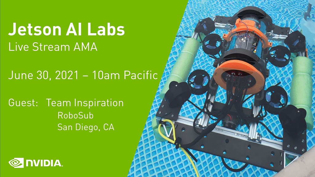 Jetson AI Labs - live stream AMA on 6/30 - Jetson Projects - NVIDIA Developer Forums