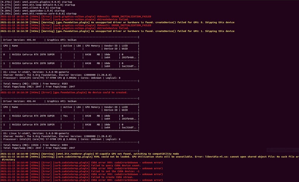Error_initialization_failed - Isaac Sim - NVIDIA Developer Forums