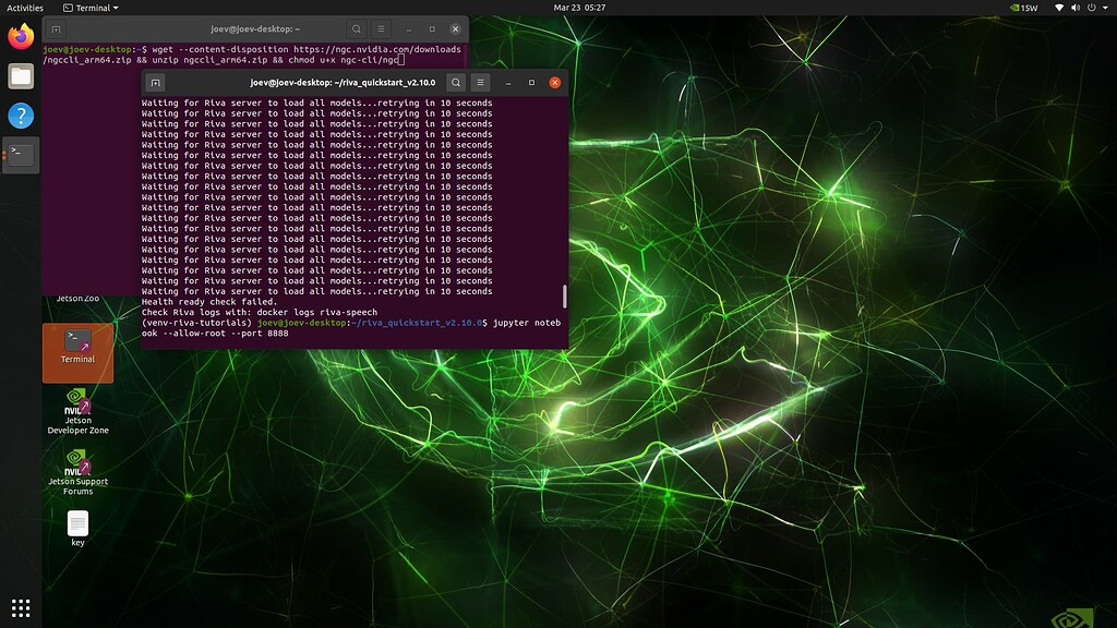 Jetson Orin Nano Dev kit issue running Riva - Jetson Orin Nano - NVIDIA Developer Forums