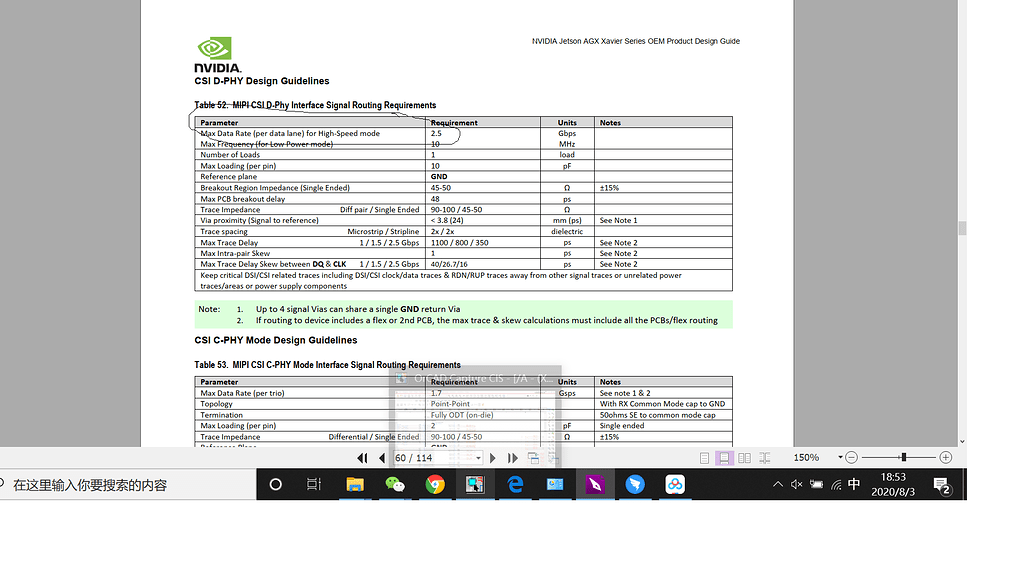 The bandwidth of MIPI CSI - Jetson AGX Xavier - NVIDIA Developer Forums