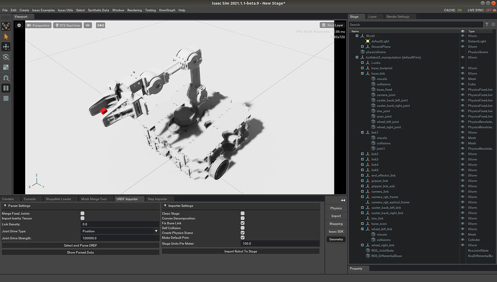 Multiple Joint Drive Types for TurtleBot3 with Open Manipulator - Isaac Sim - NVIDIA Developer ...