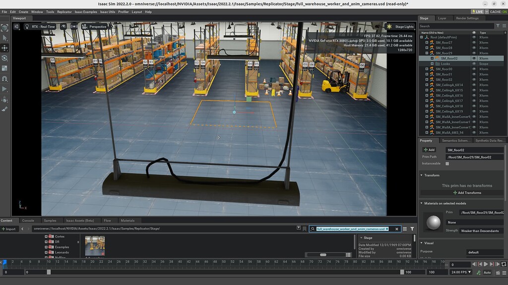 Getting the bounding box of the grey floor in warehouse USD in Isaac Sim - Isaac Sim - NVIDIA ...