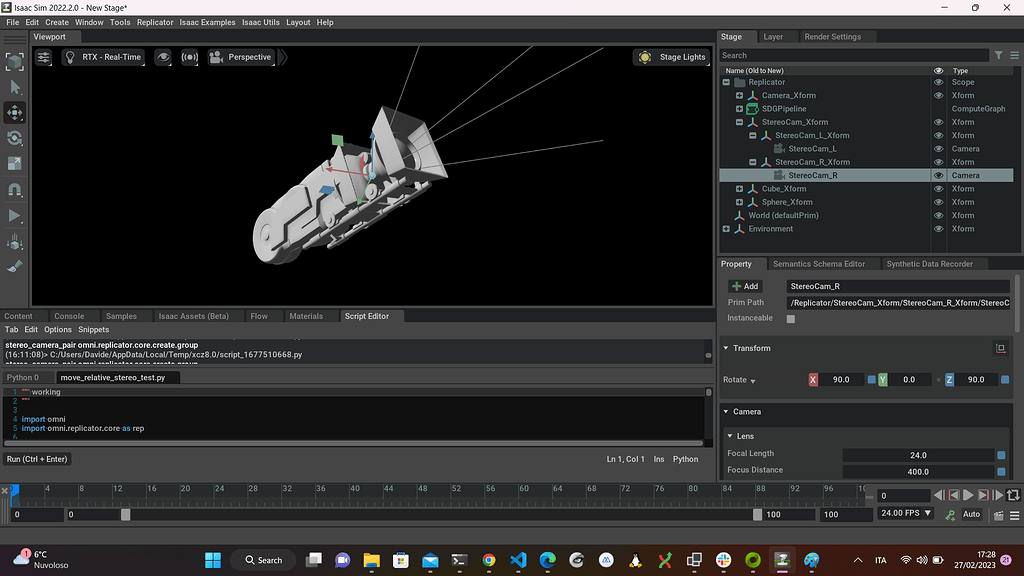 Replicator stereo camera parallel to the baseline - Isaac Sim - NVIDIA ...