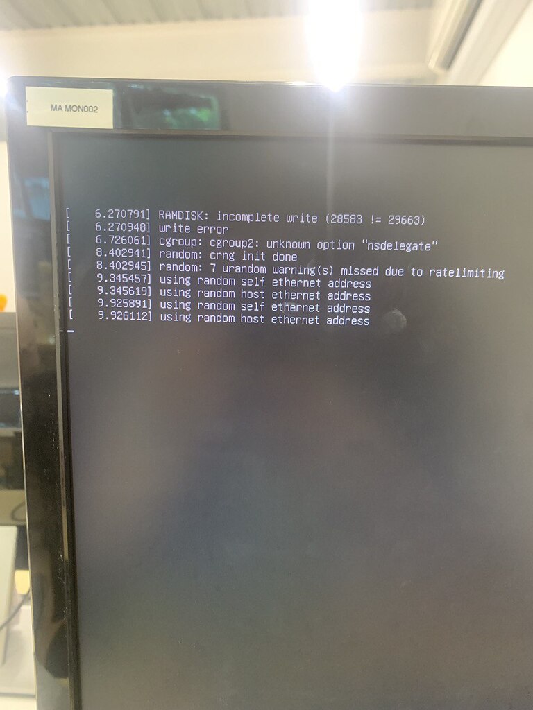 Jetson AGX no longer boots - "RAMDISK: incomplete write (28583 != 29663)" - Jetson AGX Xavier ...
